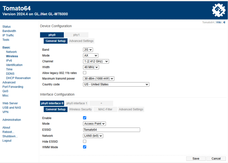 GL-MT6000 – A New Wireless GUI !!! – Tomato64
